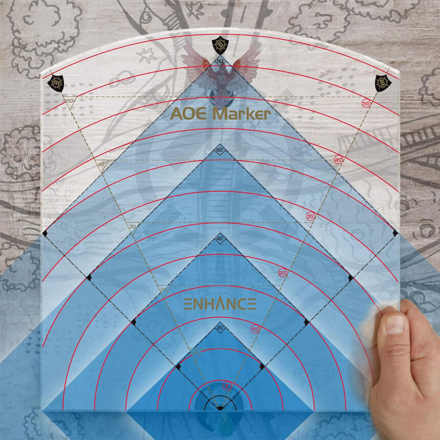 RPG Area of Effect 60ft Damage Template - Kraken
