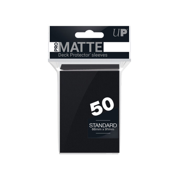 Ultra Pro - PRO-Matte 50ct Standard Deck Protector sleeves: Black - Kraken